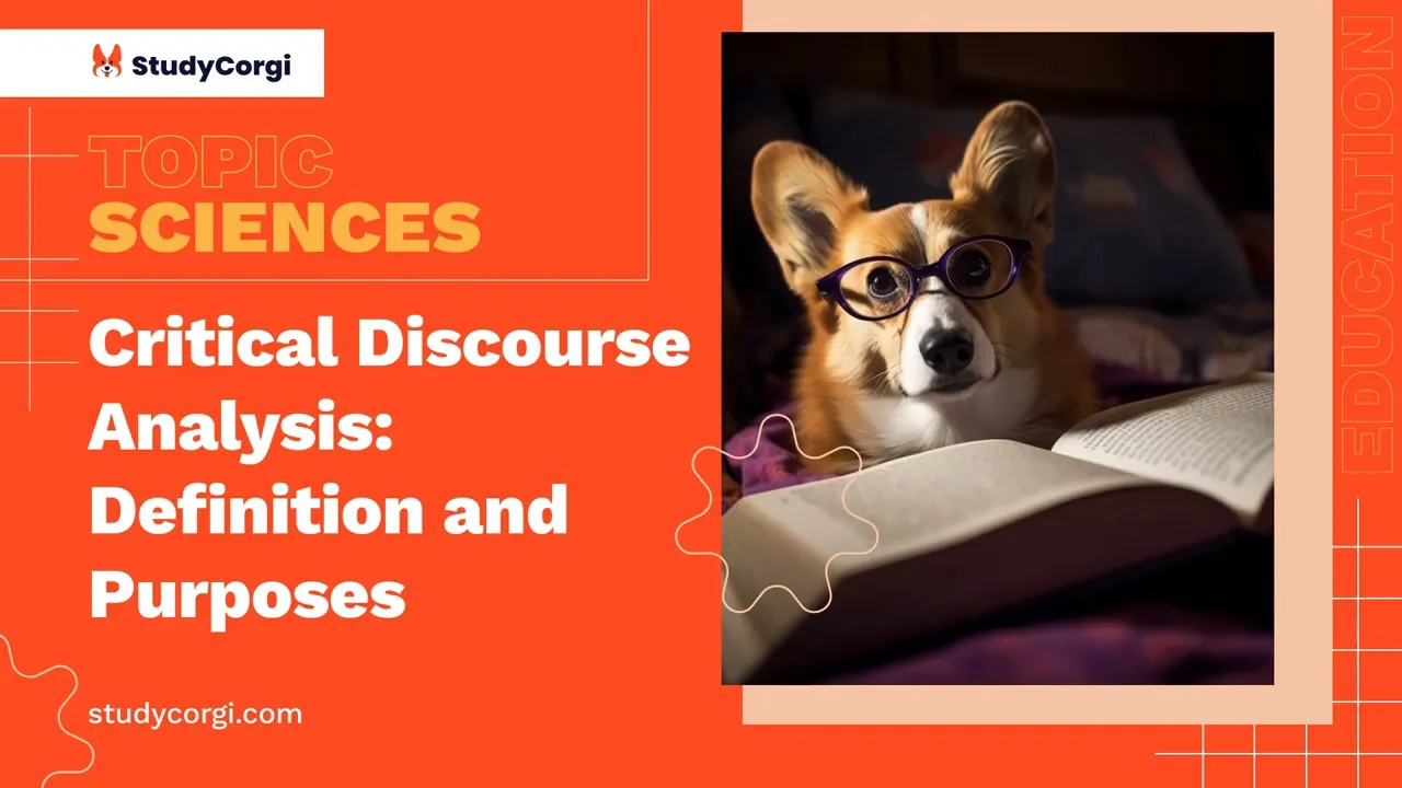 Critical Discourse Analysis: Definition and Purposes | Video Essay Example Critical Discourse Analysis: Definition and Purposes | Video Essay Example